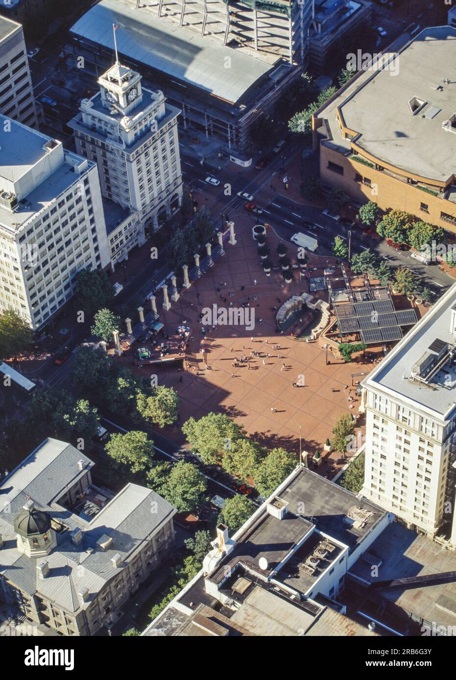 Aerial image of Portland Oregon, USA Stock Photo - Alamy