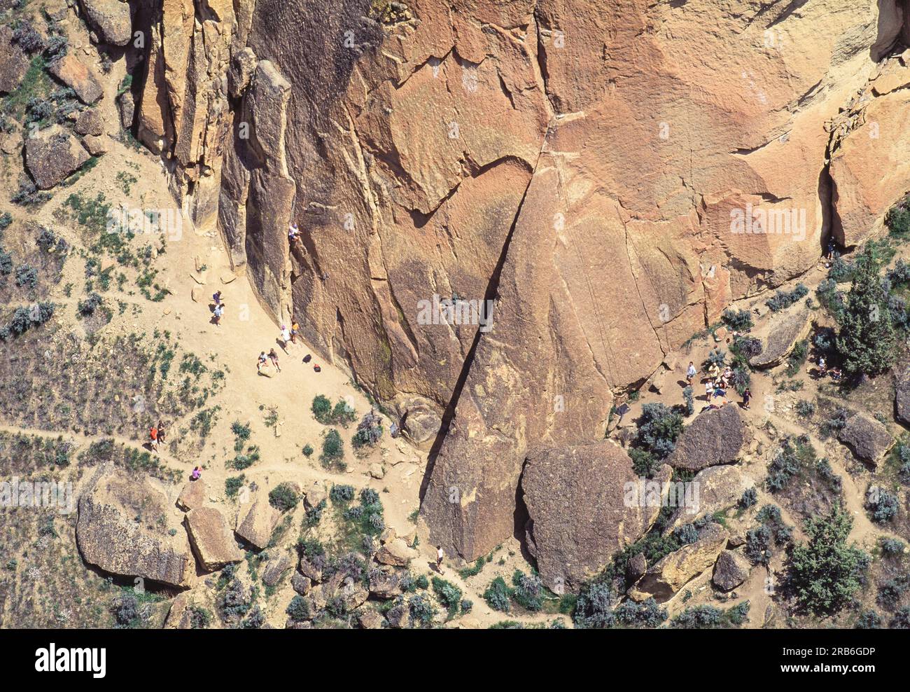Aerial image of Smith Rocks, Oregon Stock Photo - Alamy