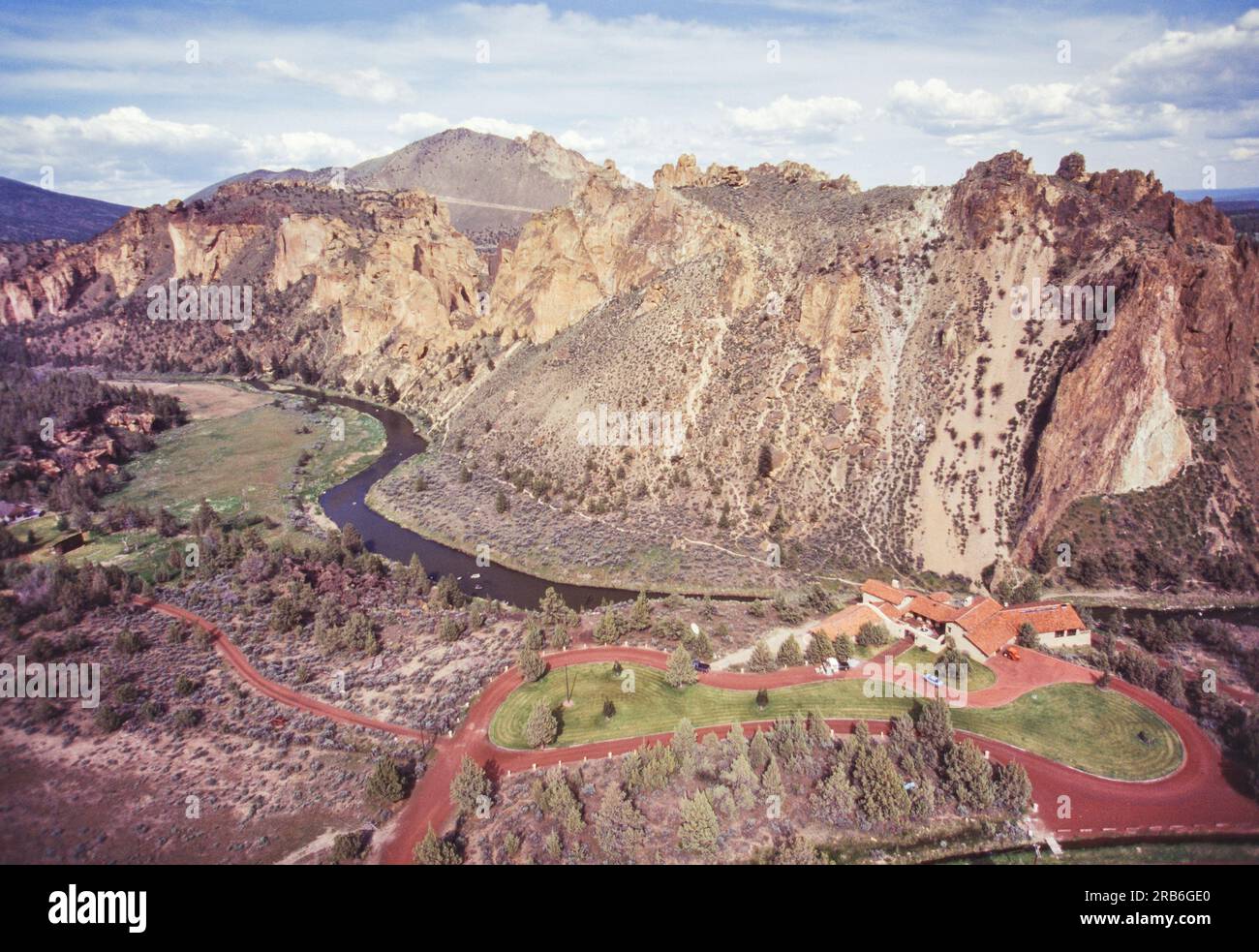 Aerial image of Smith Rocks, Oregon Stock Photo - Alamy