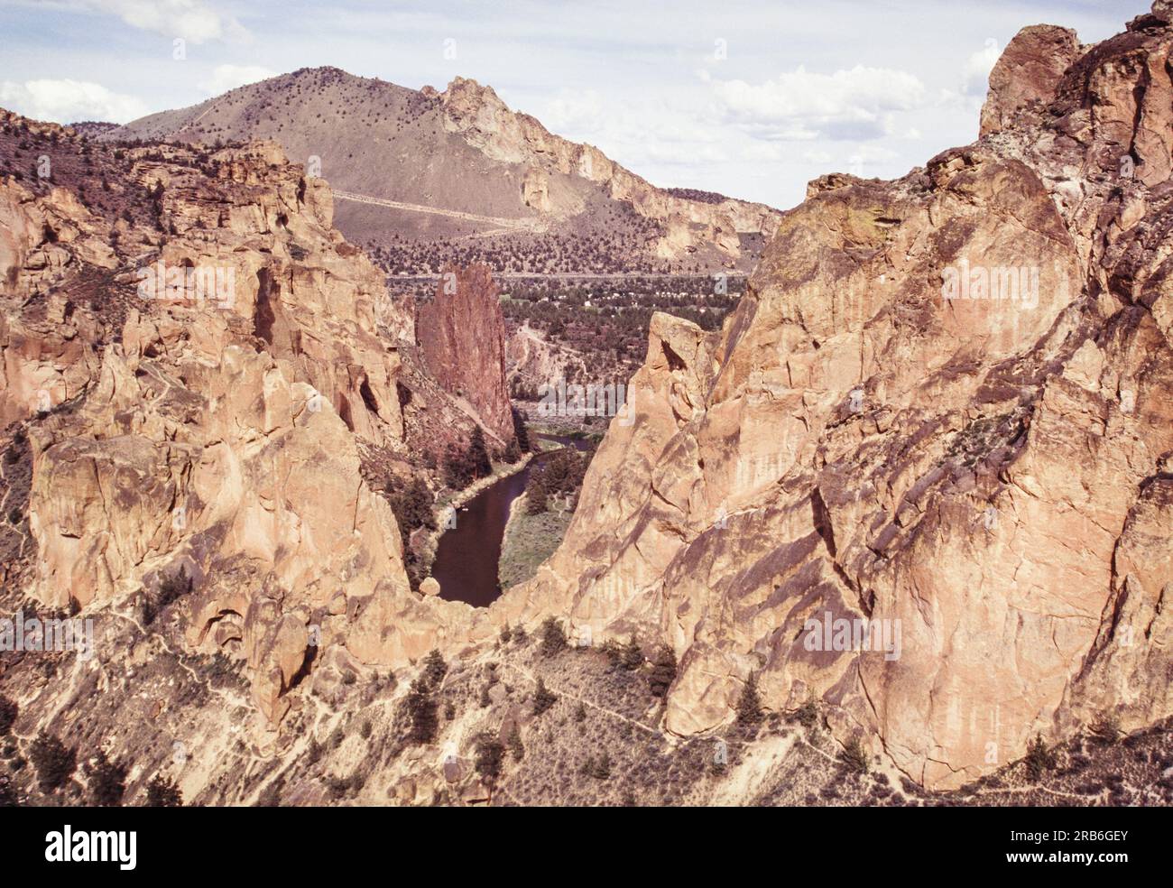 Aerial image of Smith Rocks, Oregon Stock Photo - Alamy