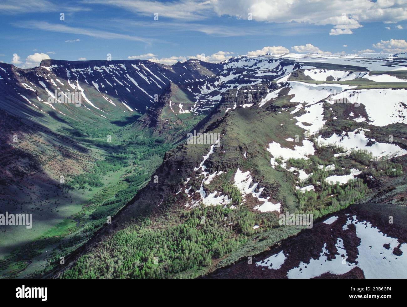 Aerial image of Steens Mountains Wilderness, Oregon, USA Stock Photo ...