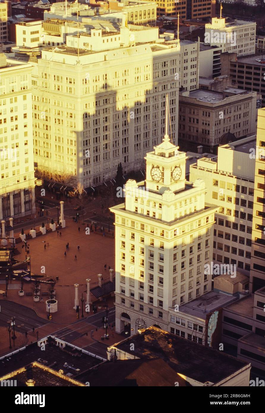 Aerial image of Portland, Oregon, USA Stock Photo - Alamy