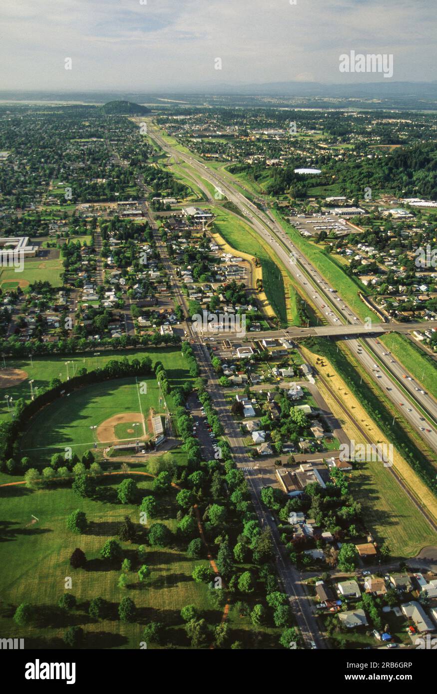 Portland road aerial hi-res stock photography and images - Alamy
