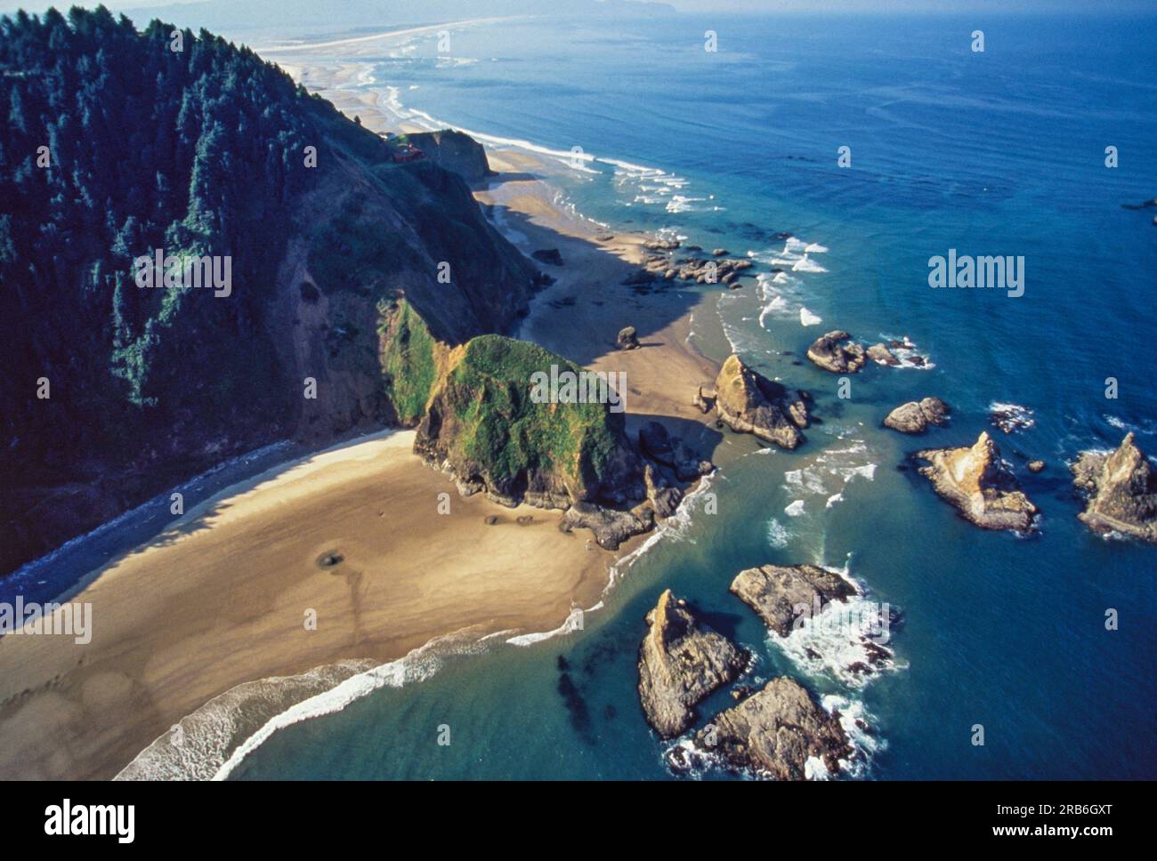 Aerial of Tillamook area coastline Oregon, US Stock Photo - Alamy