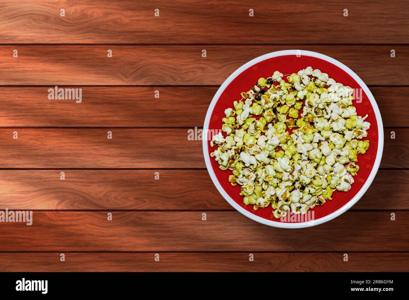 Popcorn isolated top view hi-res stock photography and images - Alamy
