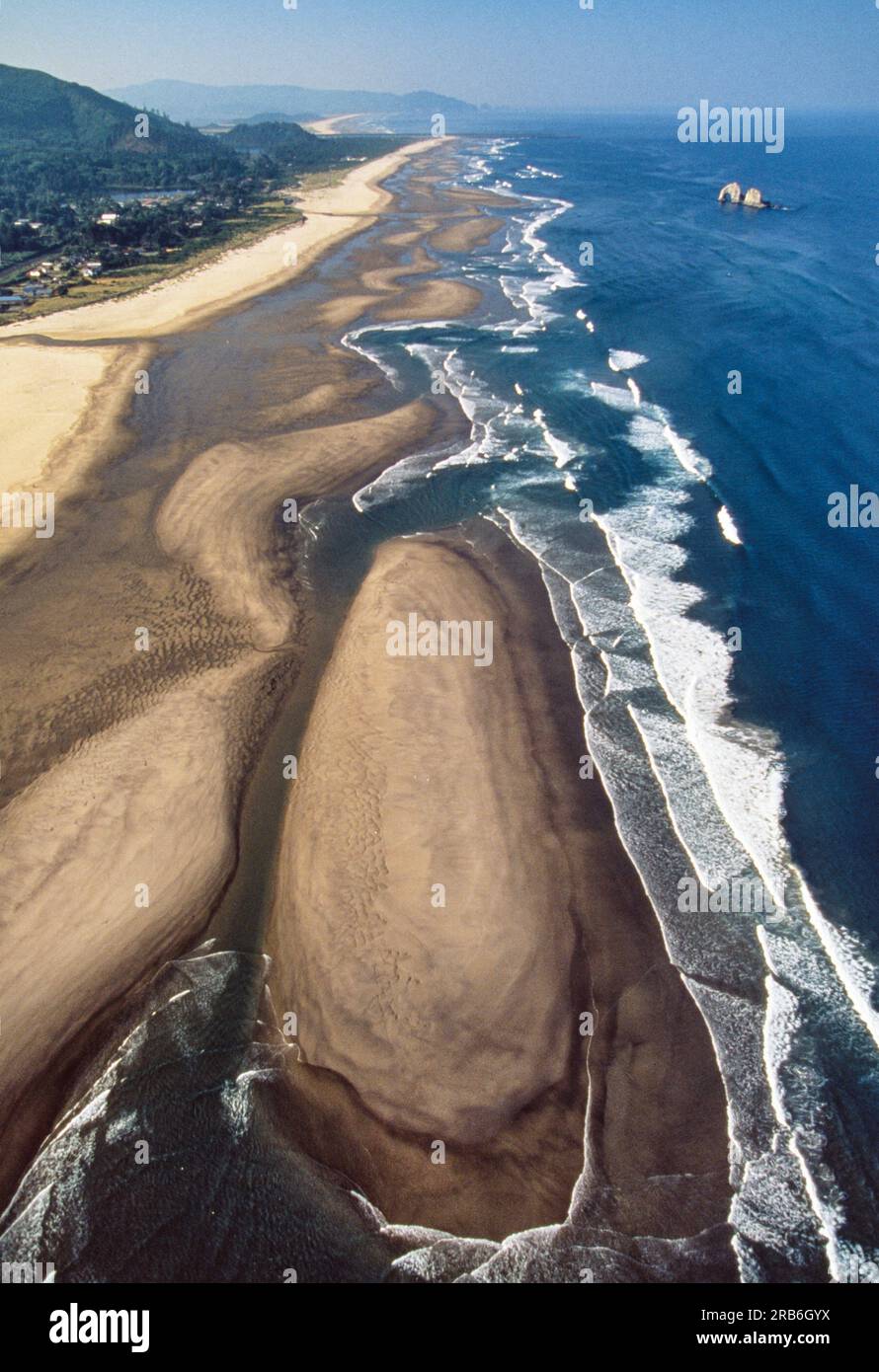Aerial of Tillamook area coastline Oregon, US Stock Photo - Alamy