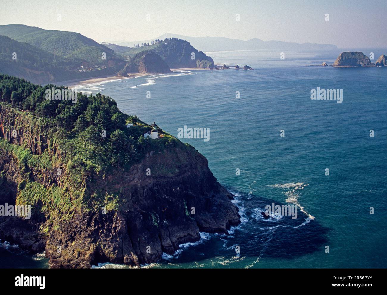 Aerial image of Tillamook Lighthouse, Oregon, US Stock Photo - Alamy