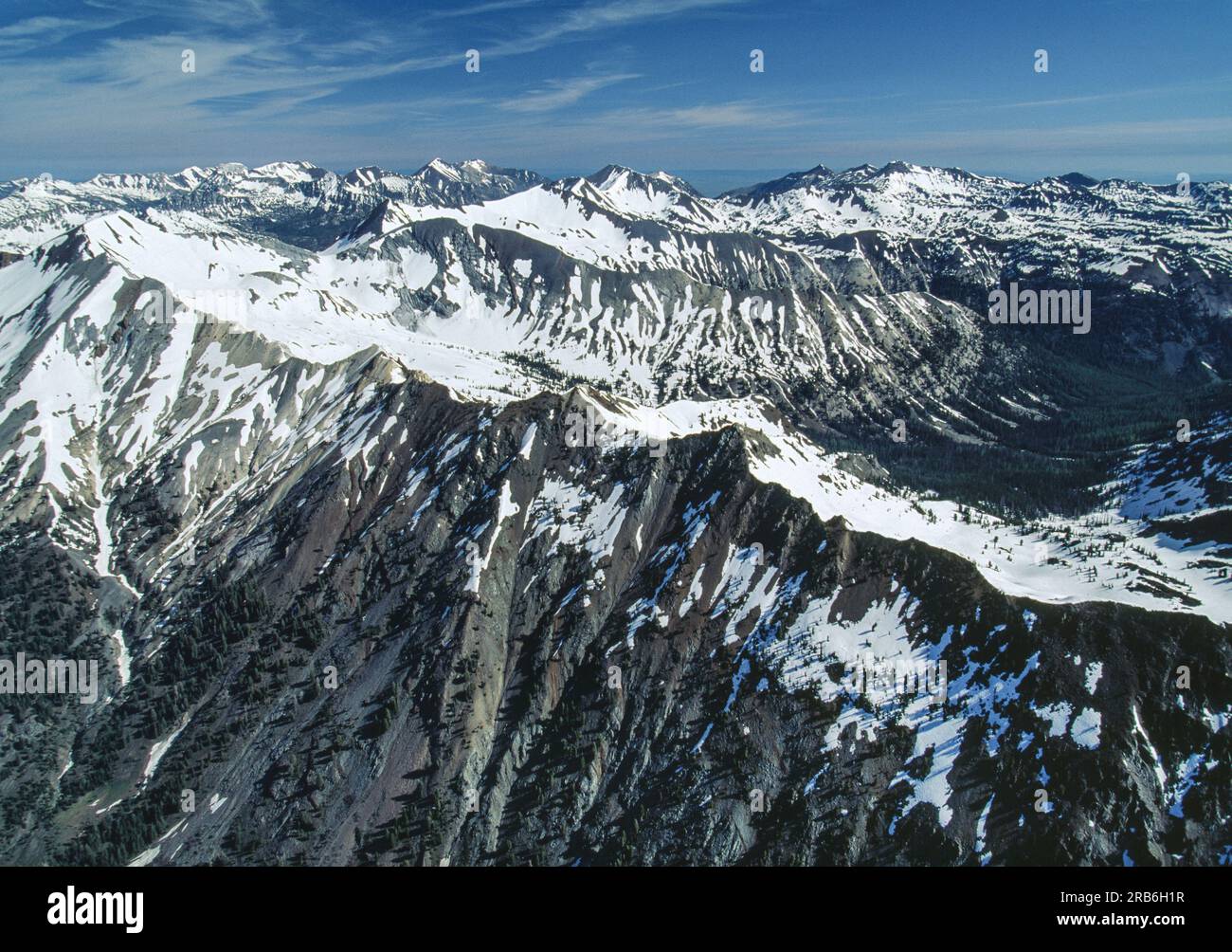 Aerial image of Wallowa Mountains, Oregon, US Stock Photo - Alamy