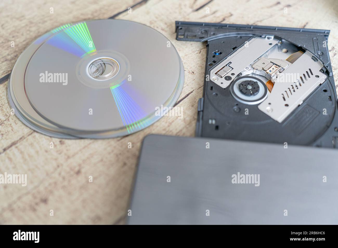 Stack of empty Blu ray disks with writter Stock Photo - Alamy