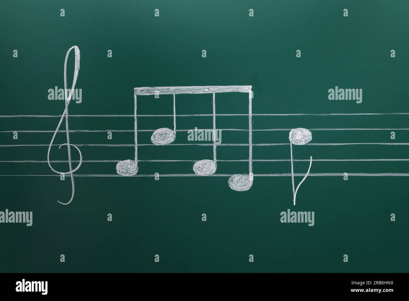 Musical notes blackboard hi-res stock photography and images - Alamy