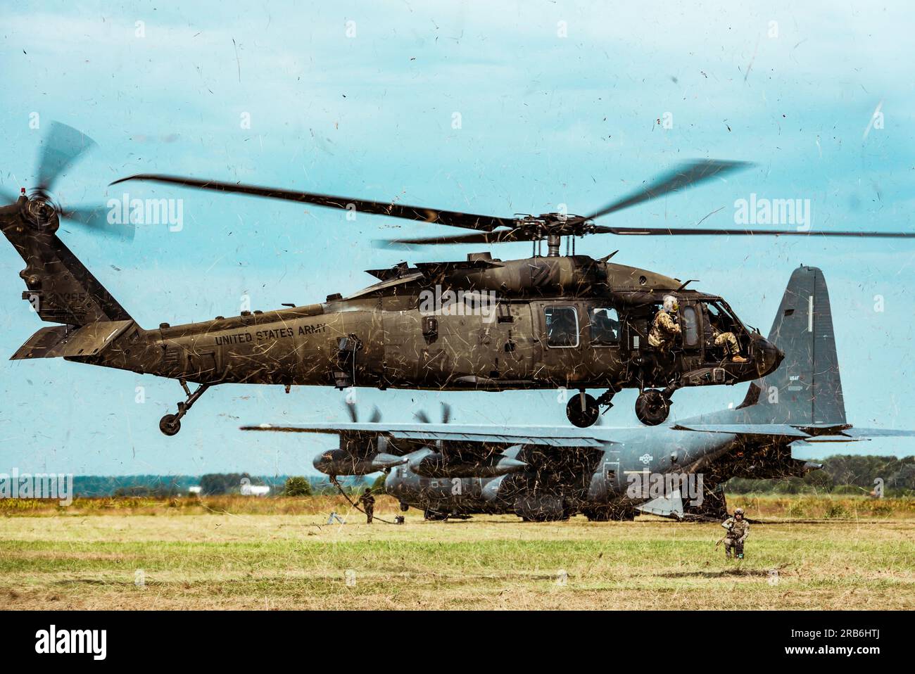A U.S. Air Force Forward Area Refueling Point specialist prepares to ...