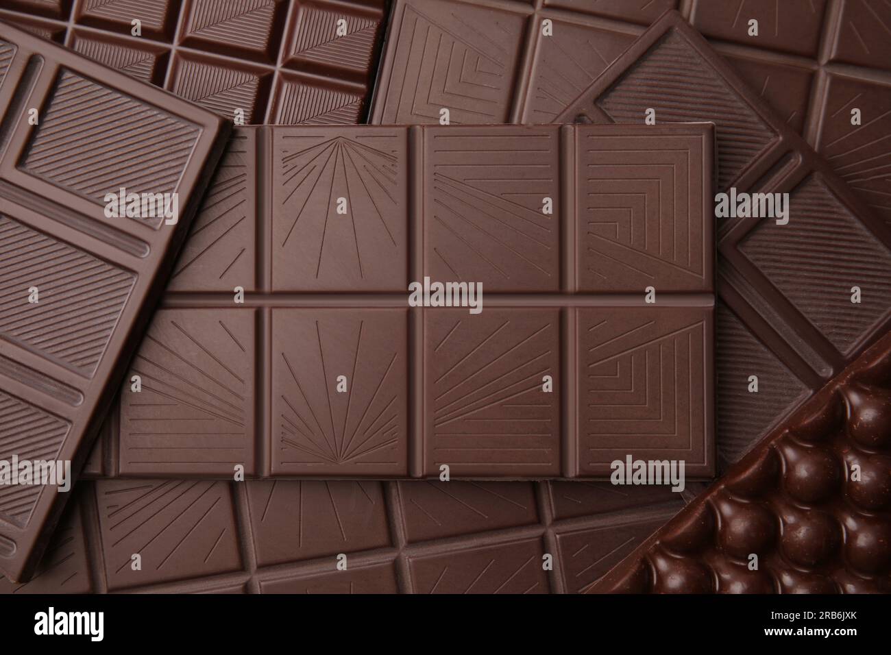 Many tasty chocolate bars hi-res stock photography and images - Alamy