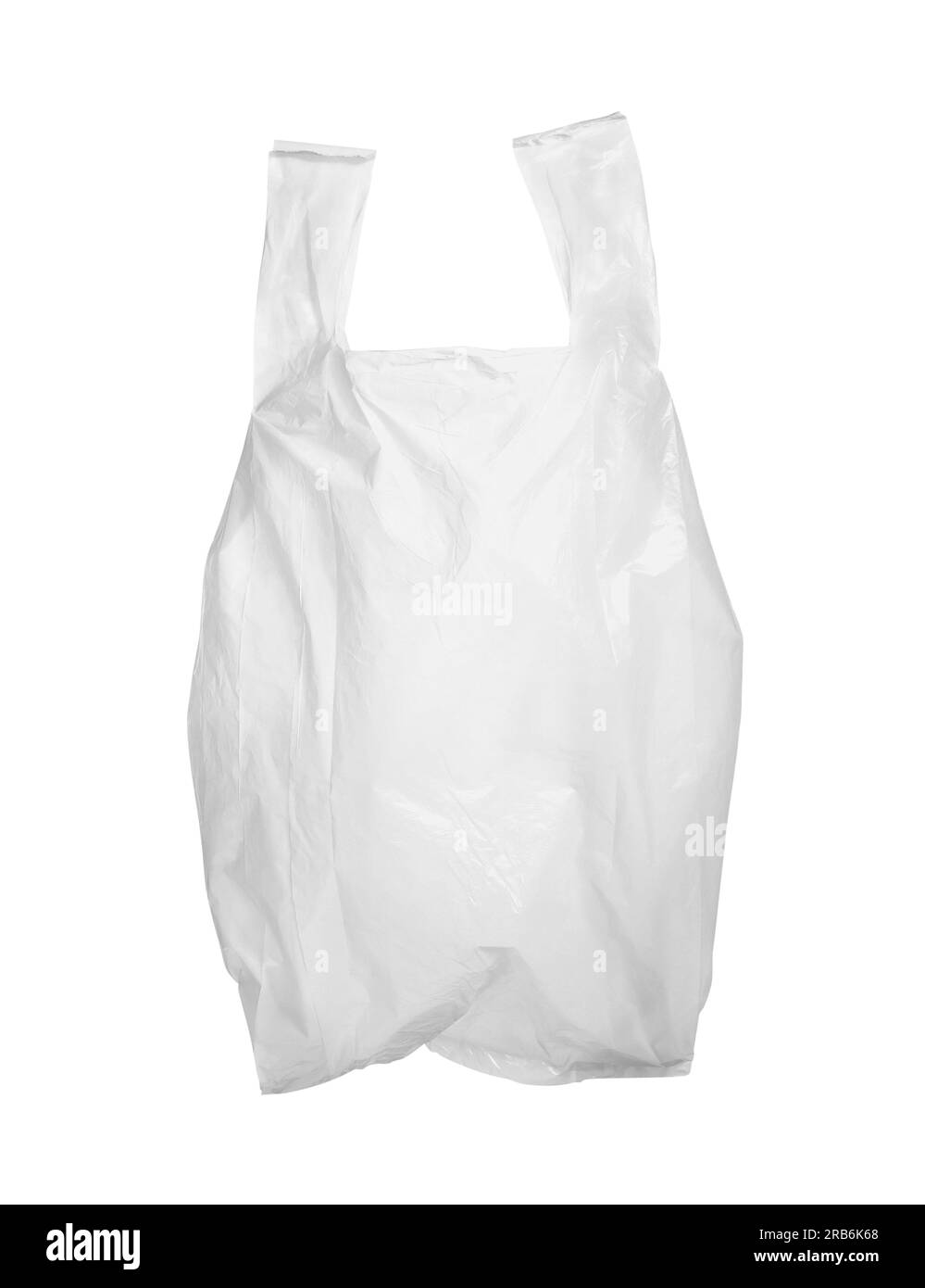 One empty plastic bag isolated on white Stock Photo - Alamy