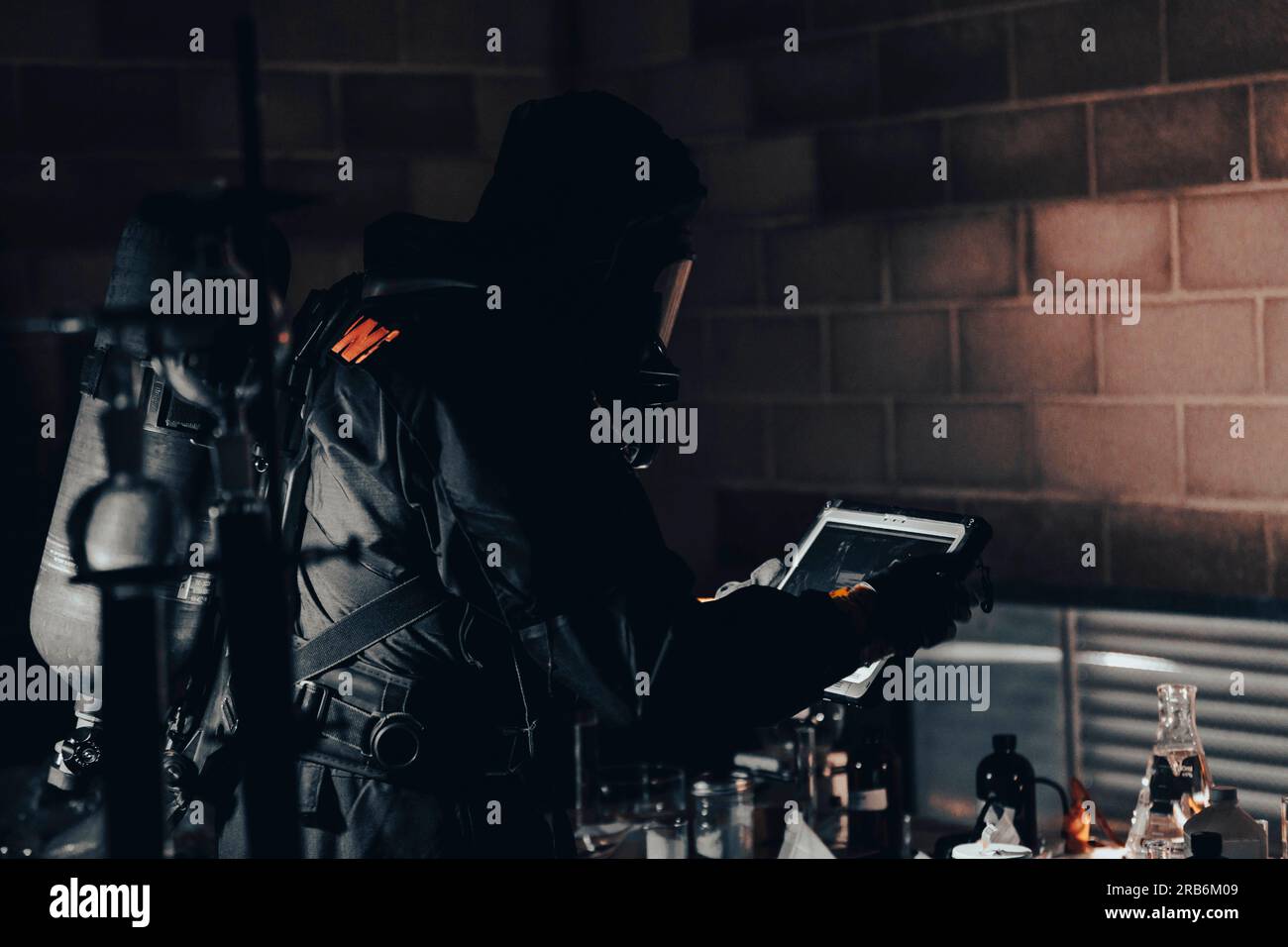 A Guardsman with the 47th Weapons of Mass Destruction-Civil Response ...