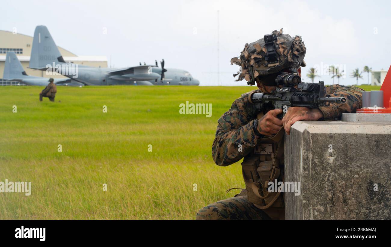 U.S. Marine Corps 1st Lt. Garret Frye, a field artillery officer with ...