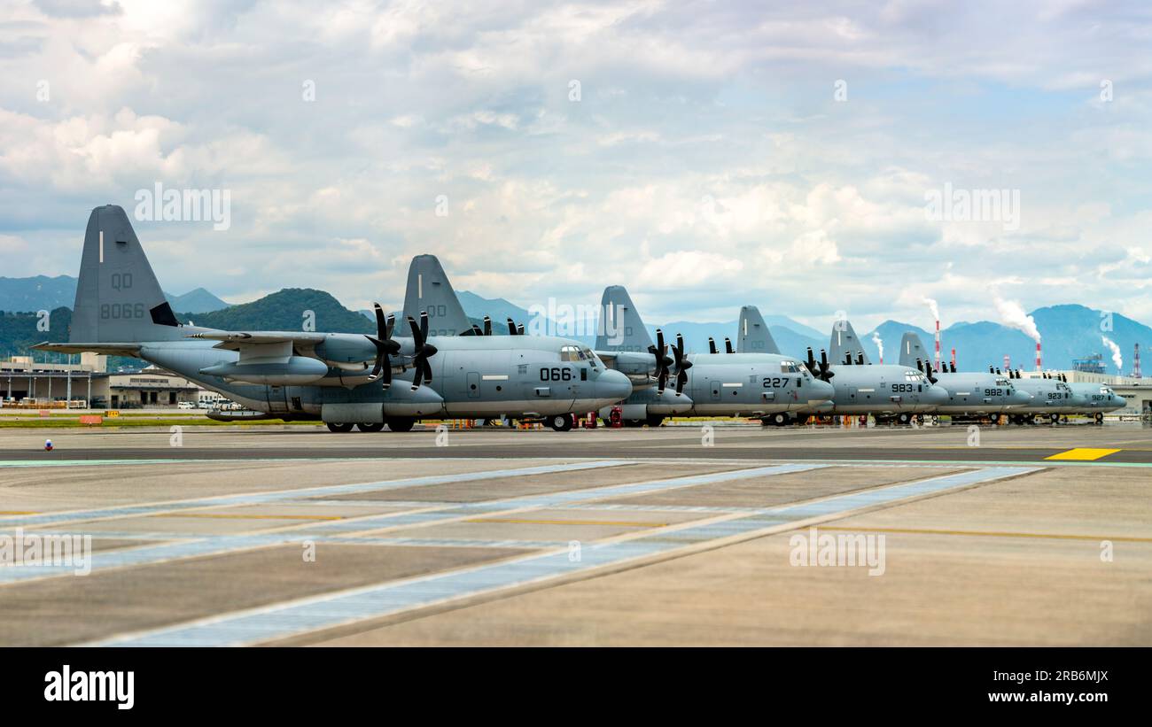 U.S. Marine Corps KC-130J Super Hercules aircraft, assigned to Marine ...