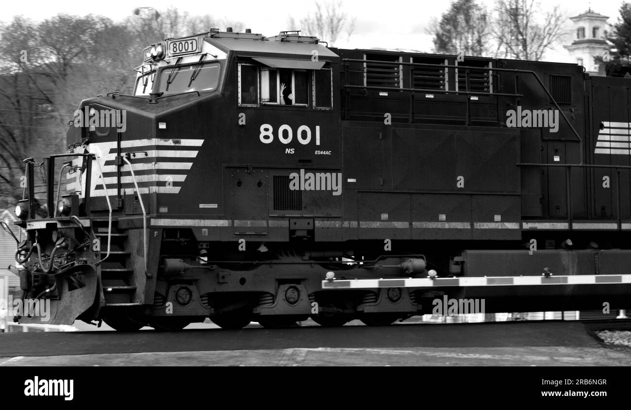 Diesel locomotive us Black and White Stock Photos & Images - Alamy