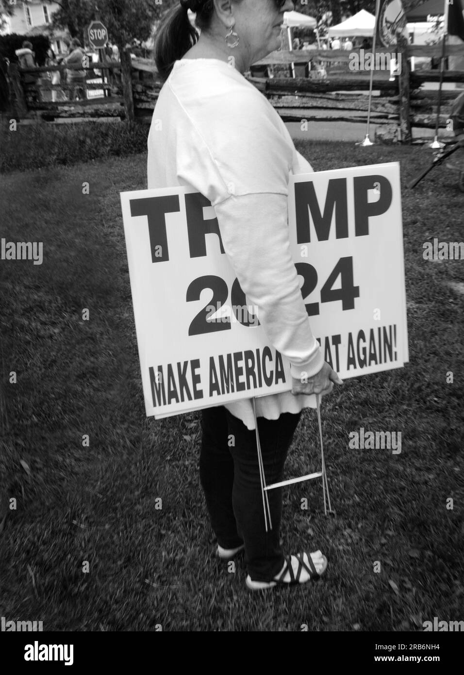 Trump 2024 election Black and White Stock Photos & Images - Alamy