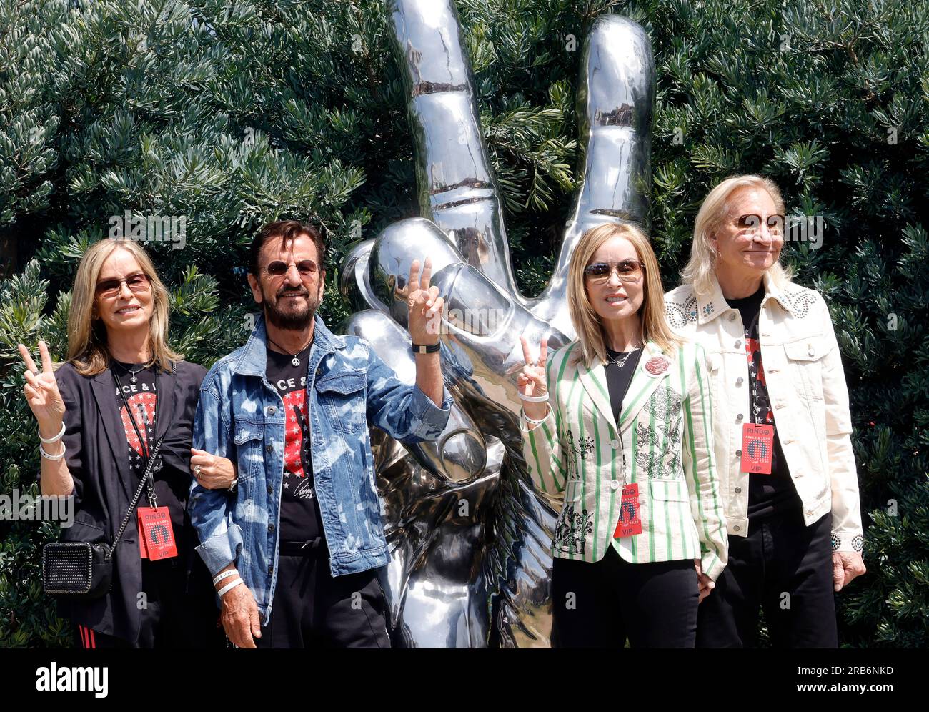 Beverly Hills, Ca. 7th July, 2023. Barbara Bach, Ringo Starr, Marjorie ...