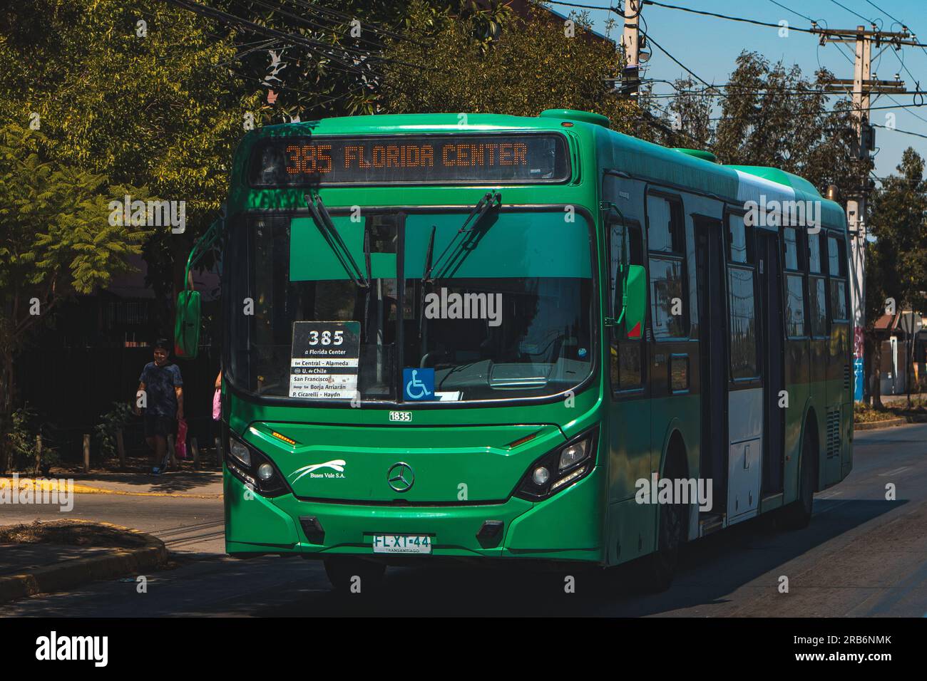 Santiago, Chile - March 18 2023: A public transport Transantiago, or ...
