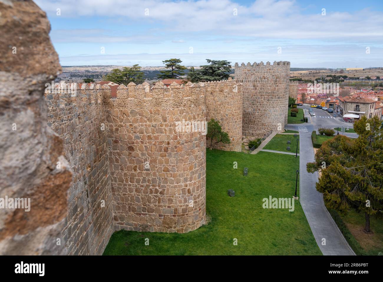 Towers of Medieval Walls of Avila - Avila, Spain Stock Photo - Alamy