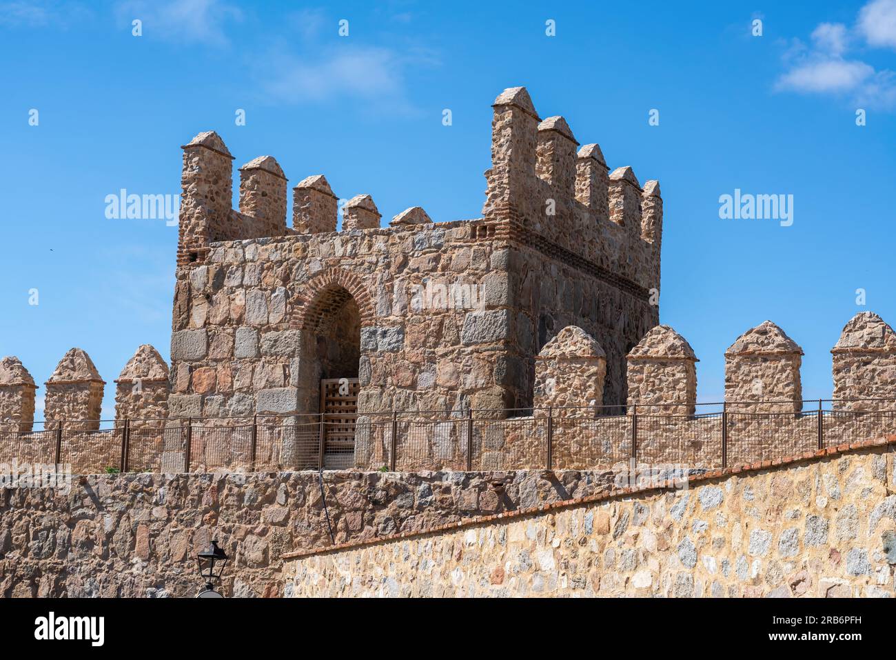 Tower at Avila Medieval Walls - Avila, Spain Stock Photo - Alamy