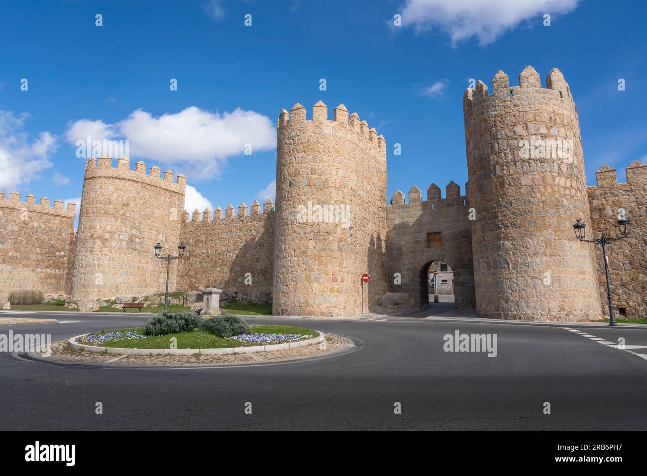 Puerta del Puente Gate at Avila Medieval Walls - Avila, Spain Stock ...