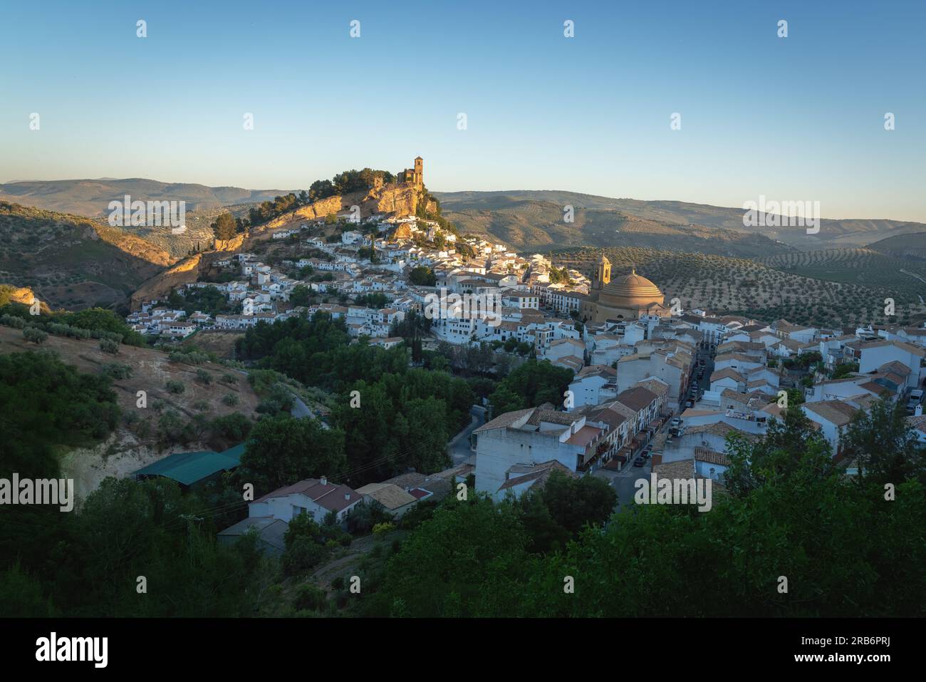 View of Montefrio with Iglesia de la Villa Church former Montefrio ...