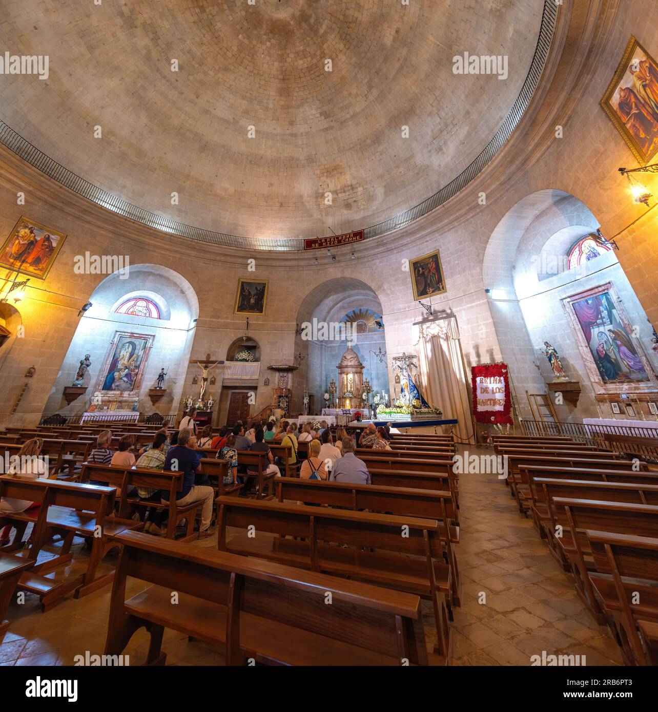 Interior of La Encarnacion Church - Montefrio, Andalusia, Spain Stock ...