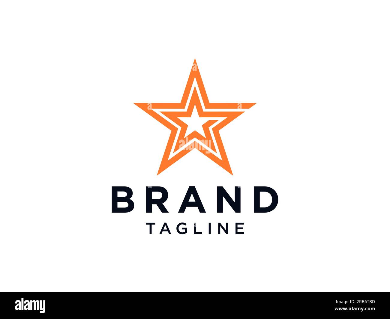 Abstract Star Logo. Star Symbol included Geometric Line Starburst Rays ...