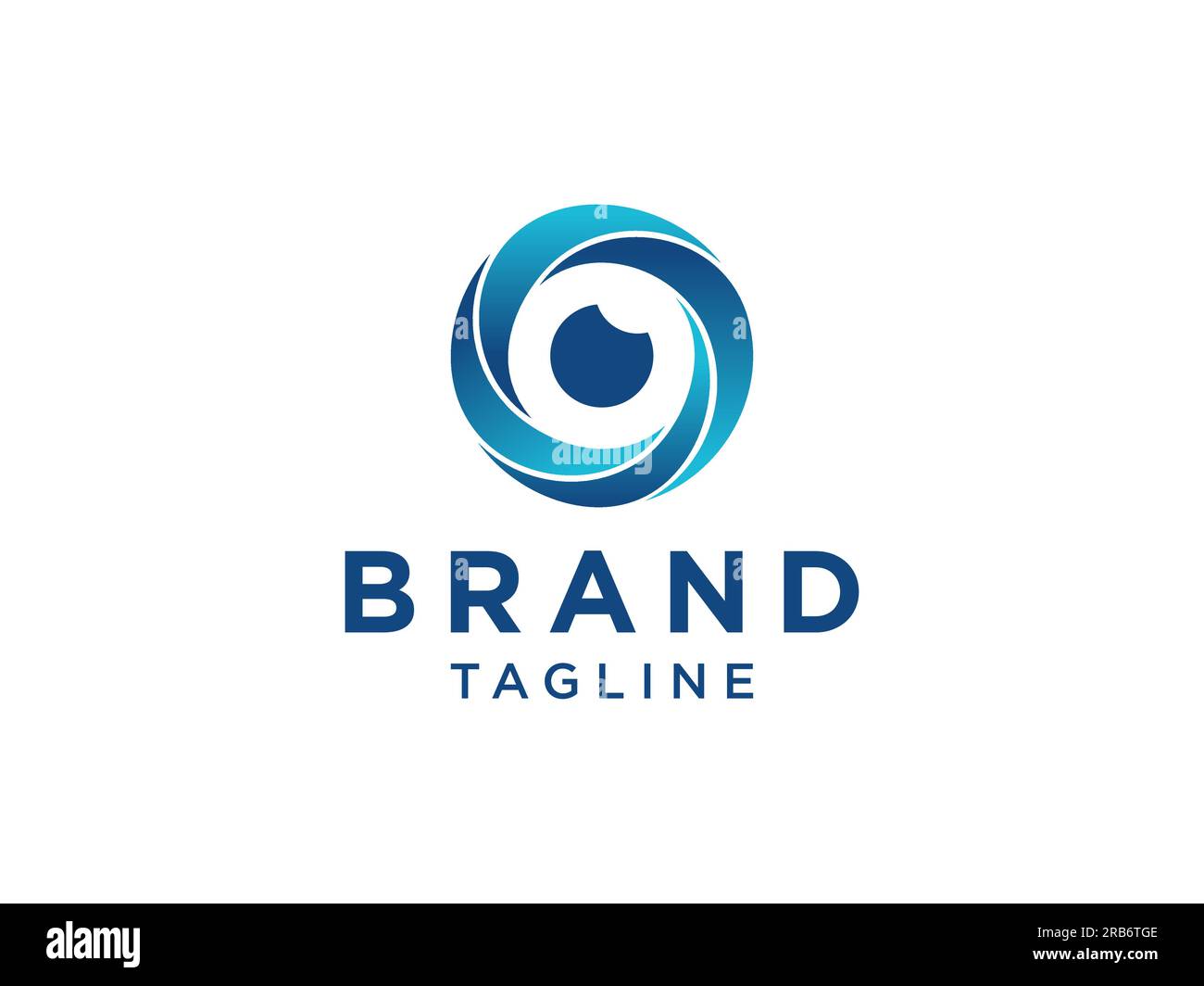 Abstract Eye Logo. Blue Circle Camera Icon. Usable for Business and ...