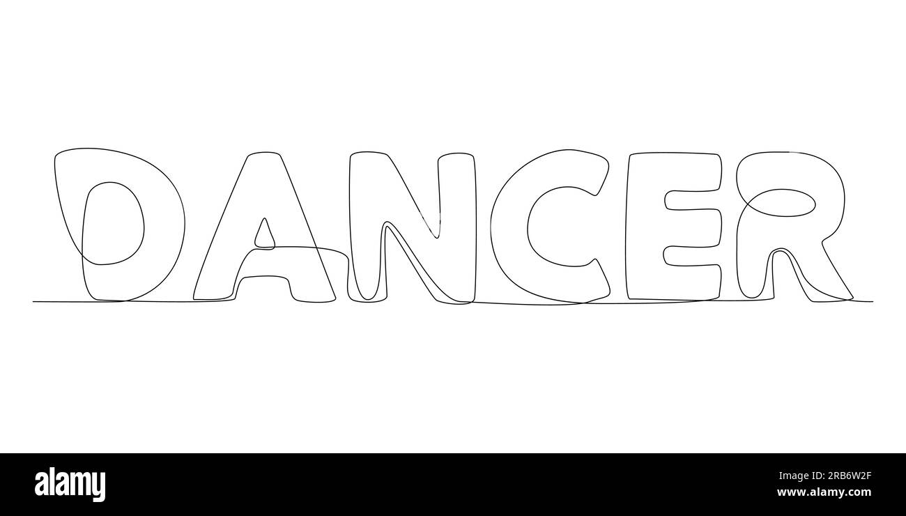 The Word Dance In Bubble Letters
