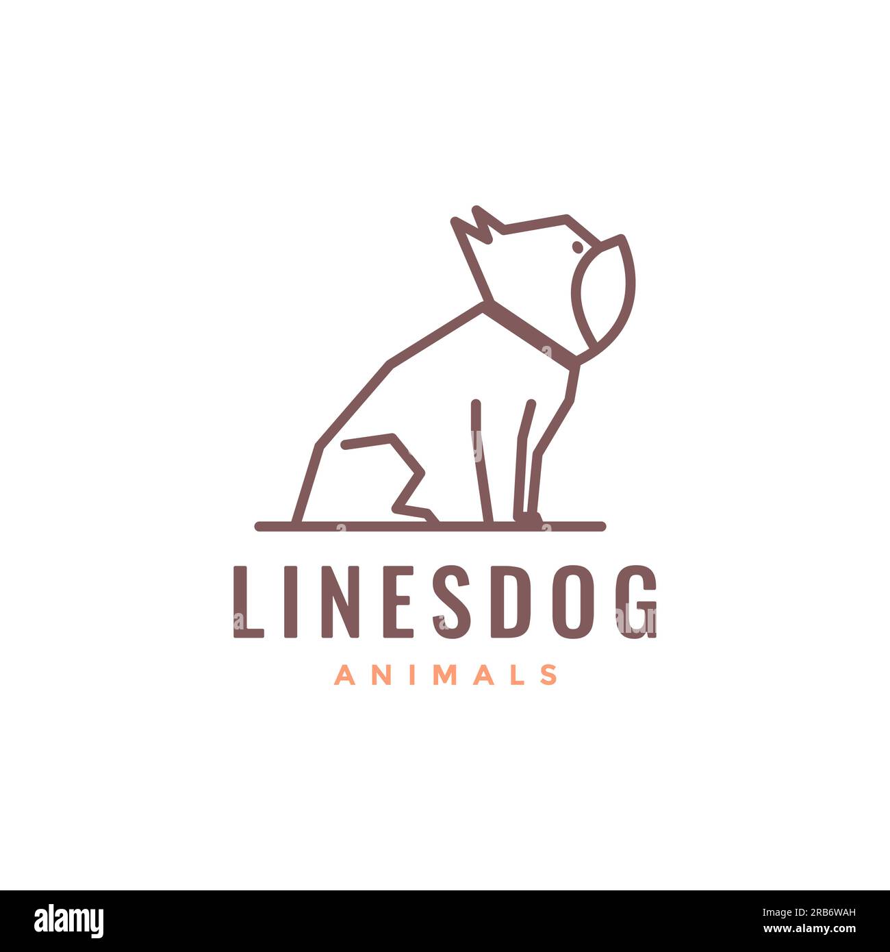 Pup logo design hi-res stock photography and images - Alamy