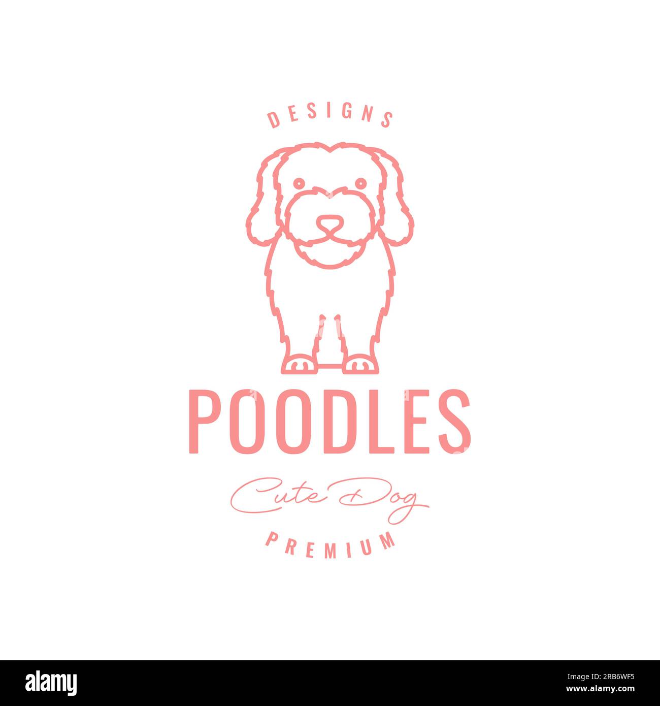 Toy poodle vector vectors hi-res stock photography and images - Alamy