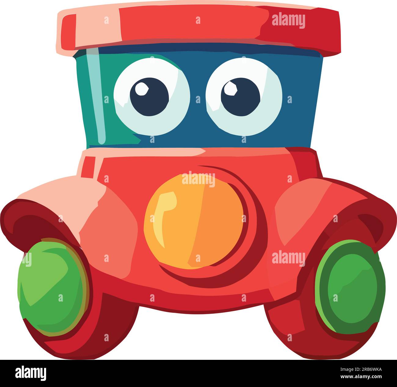 Cute cartoon toy car, isolated illustration Stock Vector Image & Art ...