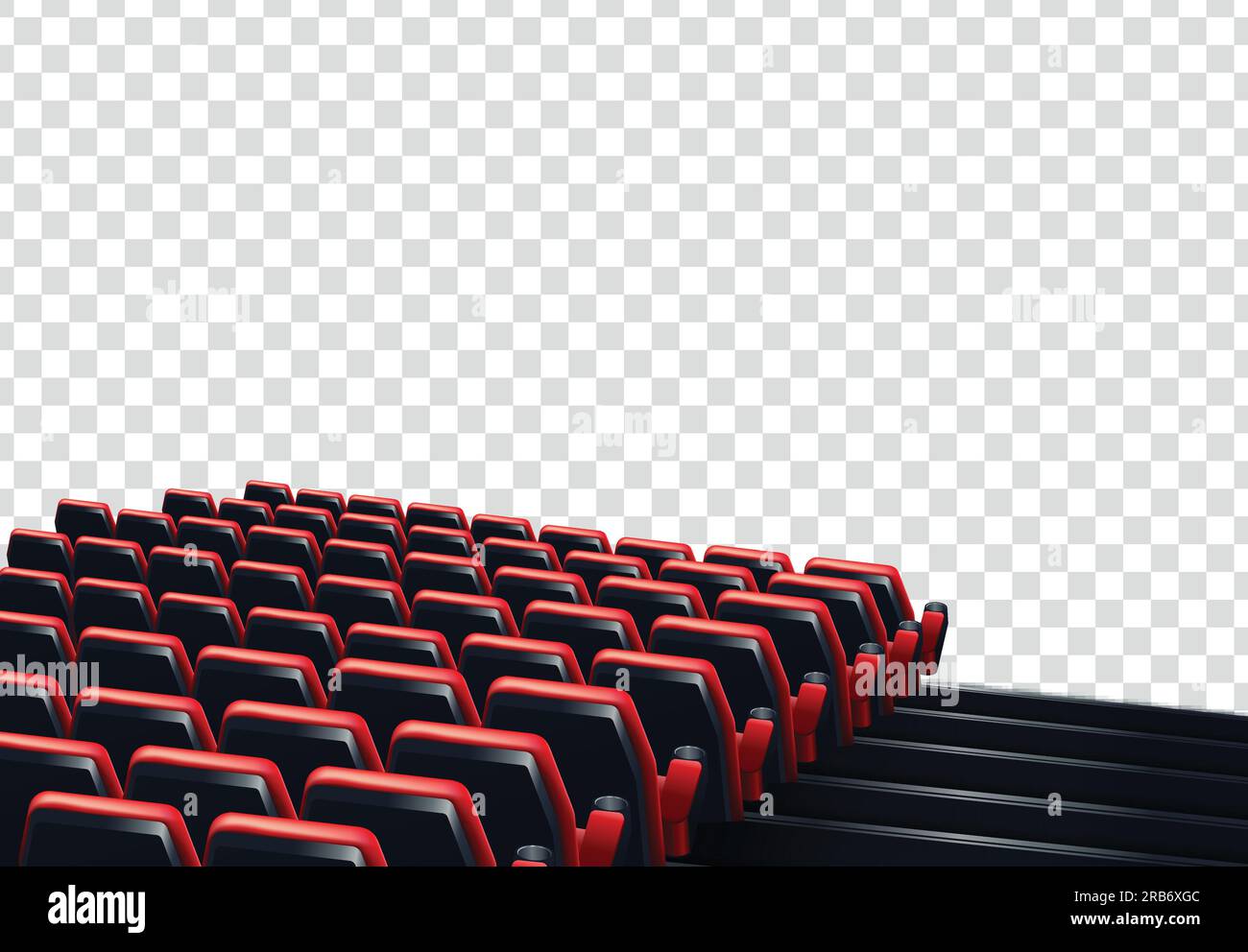 Seats in empty theater auditorium Stock Vector Images - Alamy