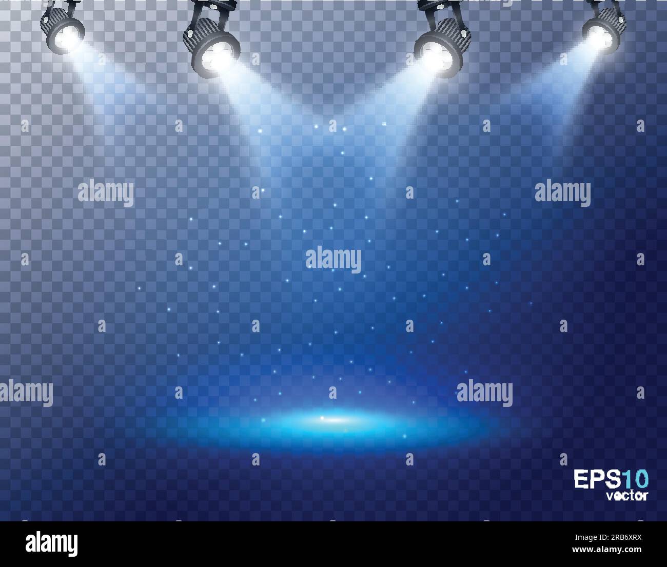 Spotlight with shiny light and particles Stock Vector Image & Art - Alamy