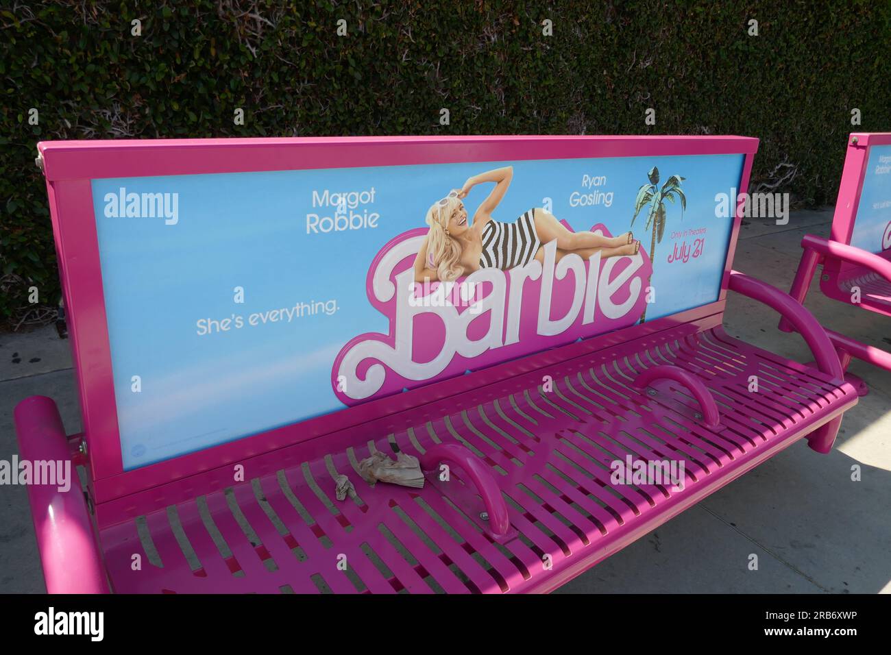 Barbie the movie billboards hi-res stock photography and images - Alamy