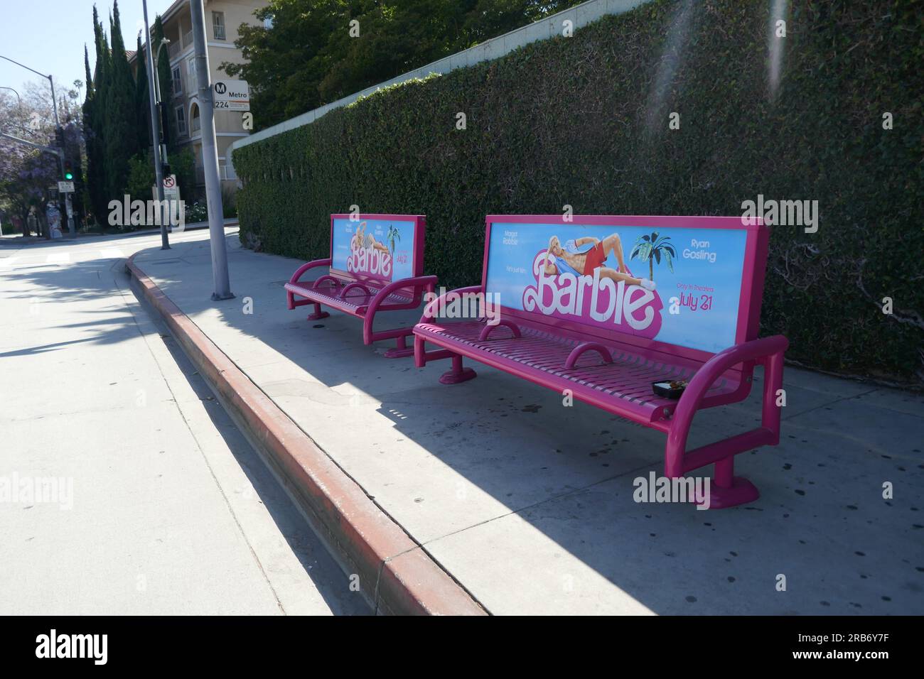 Barbie the movie billboards hi-res stock photography and images - Alamy