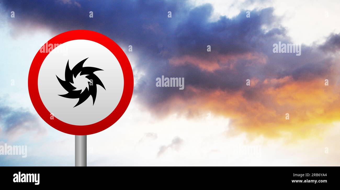 hurricane season sign on cloudy background Stock Photo - Alamy