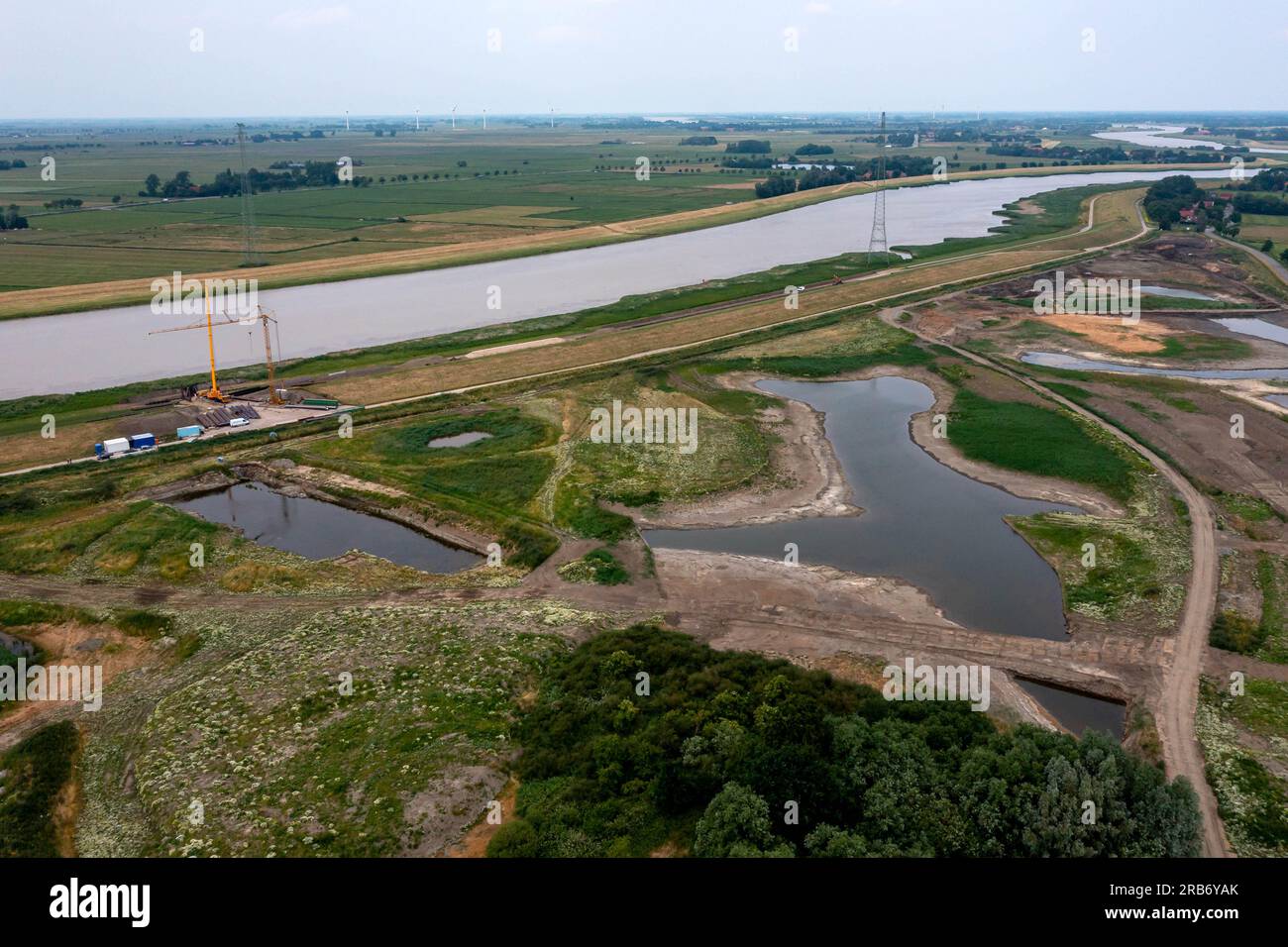 Westoverledingen, Germany. 22nd June, 2023. The construction site of ...