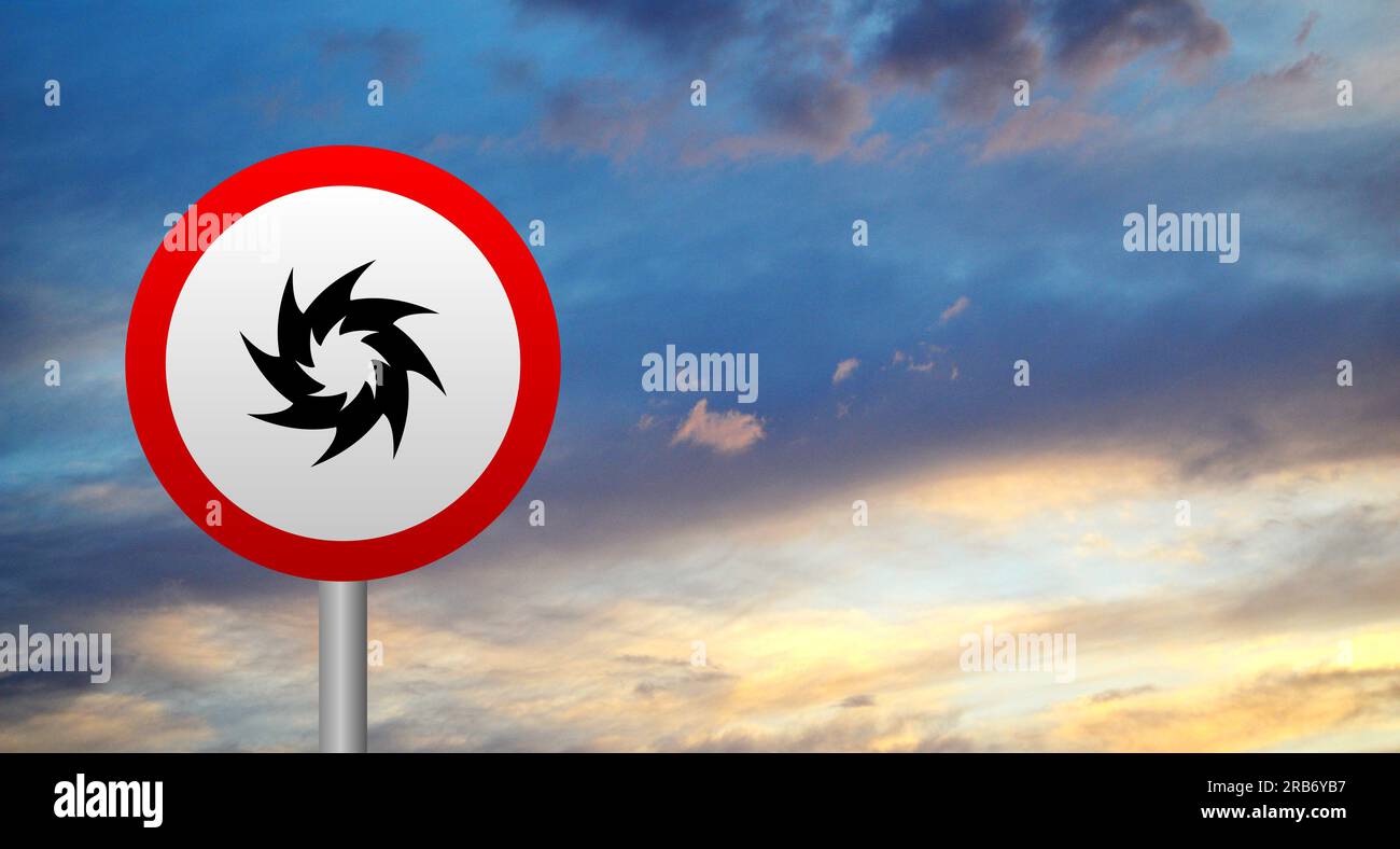 hurricane season sign on cloudy background Stock Photo - Alamy