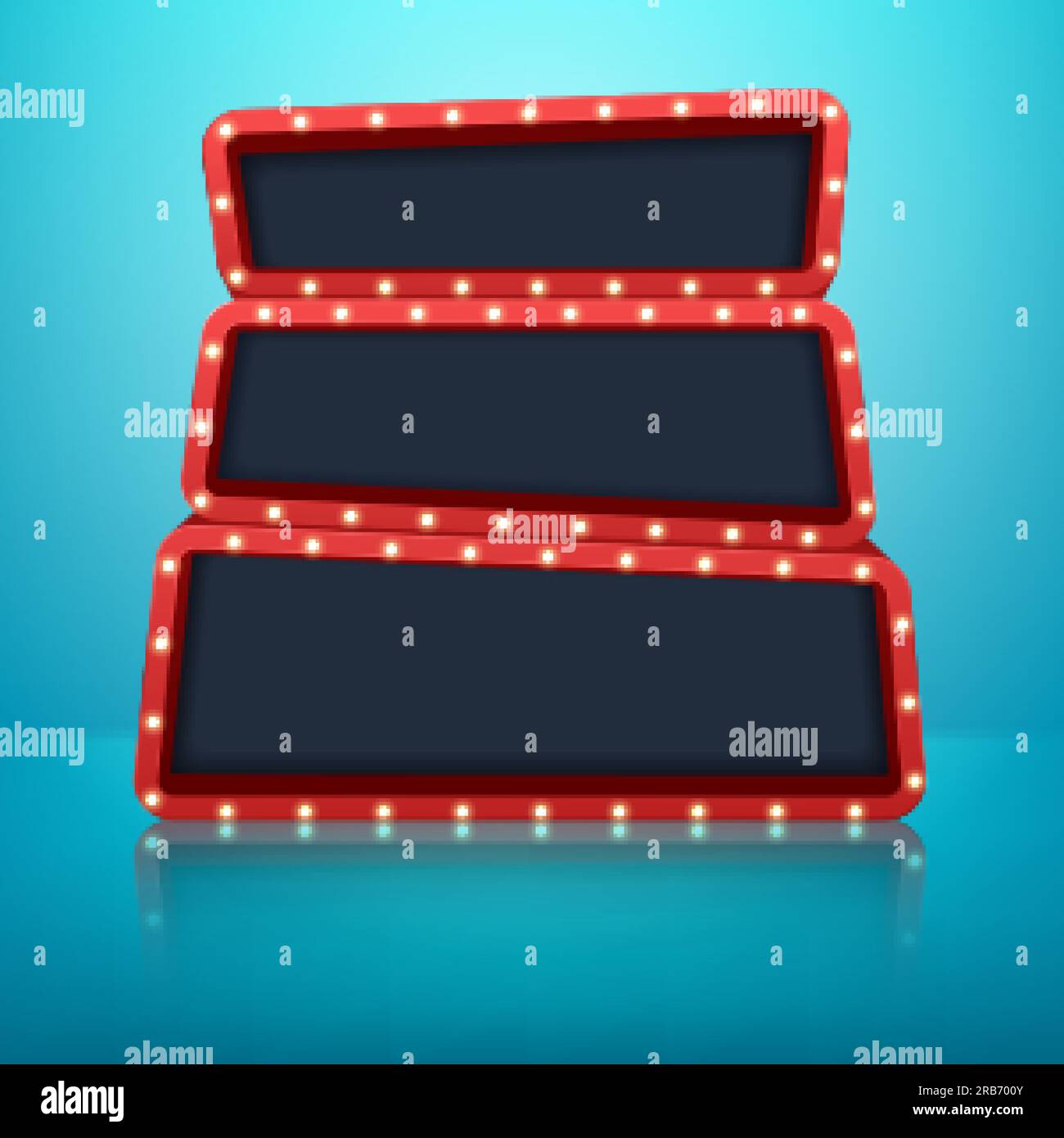 Vector modern retro billboard background with place for your text Stock ...