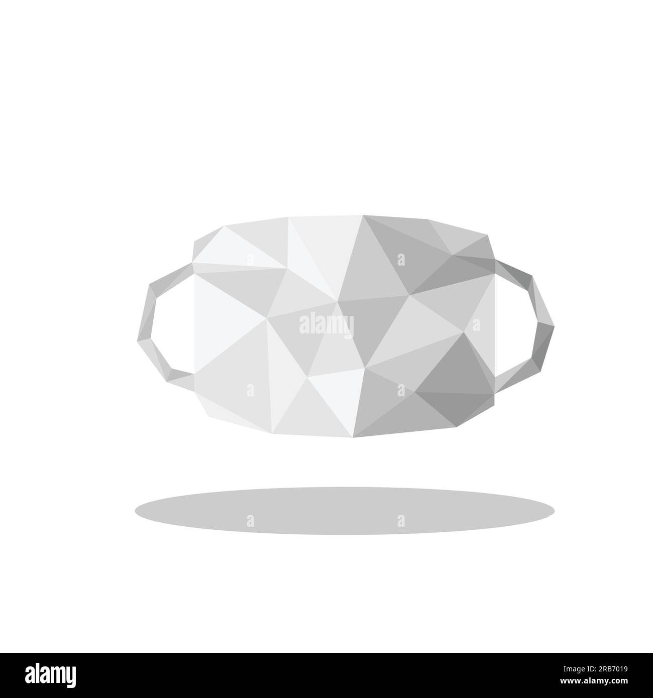 Face Flu mask Polygon icon on white background Stock Vector Image & Art ...