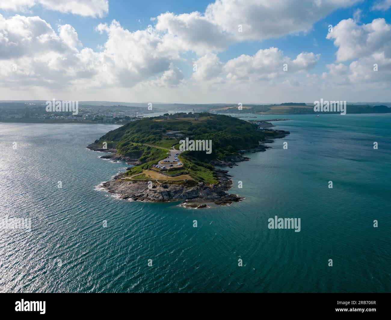 Pendennis castle aerial hi-res stock photography and images - Alamy