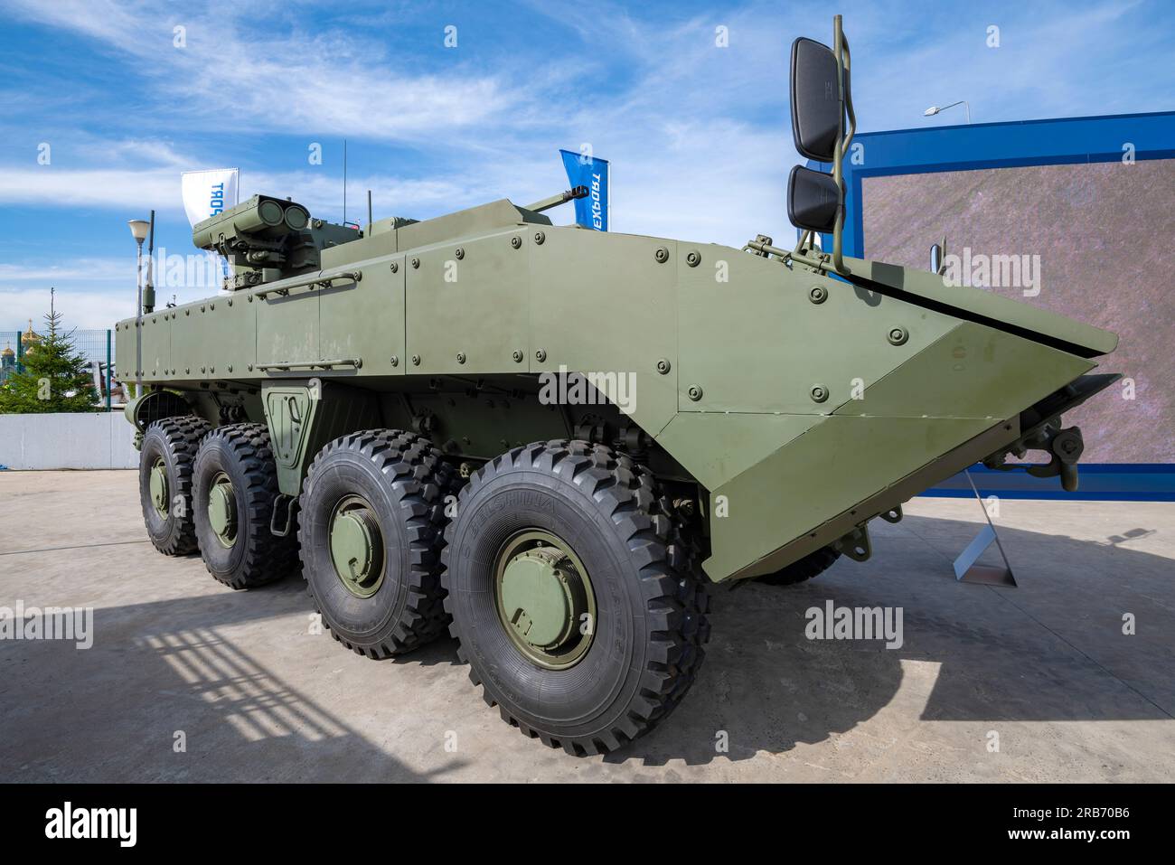 MOSCOW REGION, RUSSIA - AUGUST 19, 2022: K-17 Boomerang infantry ...