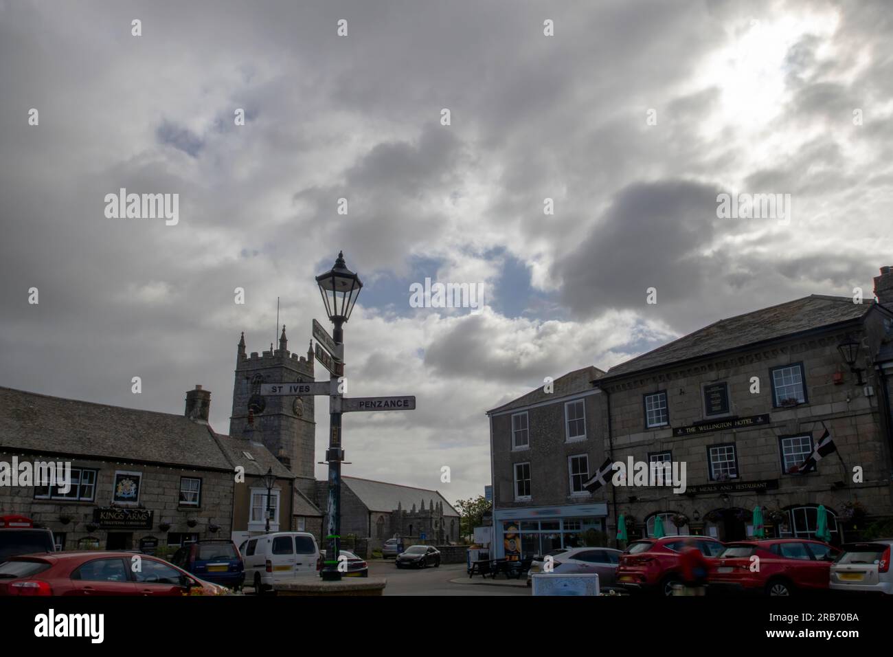 Town square st just in cornwall hi-res stock photography and images - Alamy