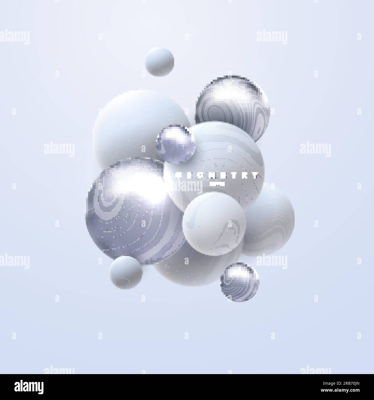 Abstract silver bubble background Stock Vector Images - Alamy