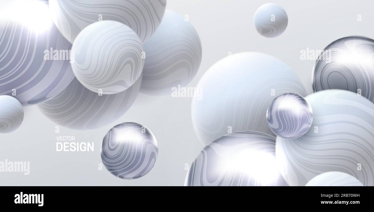 Abstract silver bubble background Stock Vector Images - Alamy