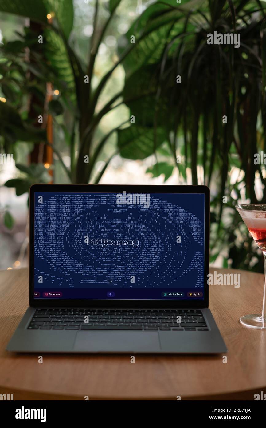 Odessa, Ukraine - June 14, 2023: Laptop computer displaying logo of ...